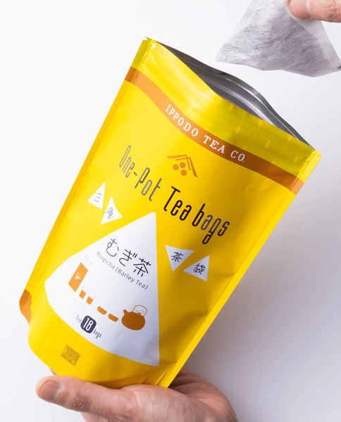 One-Pot Barley Teabags (18 Bags) by Ippodo Tea Co. - A Caffeine-Free Comfort – mogutable