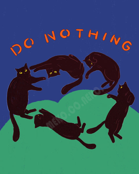 Cat Print - Do Nothing – mogutable