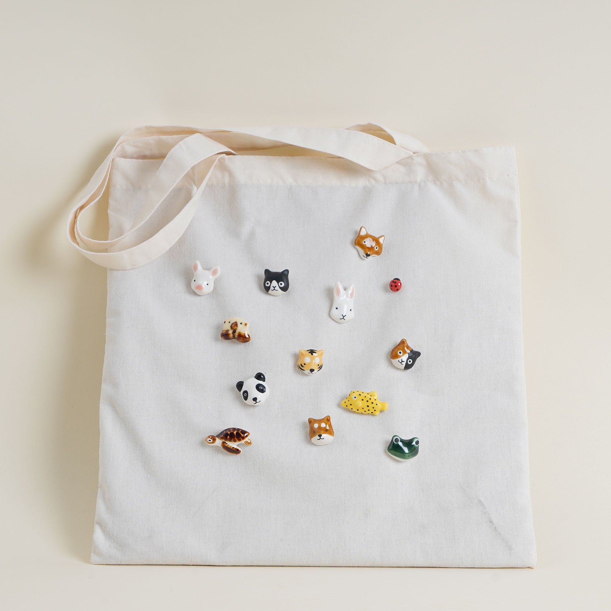 Handmade Japanese Ceramic Animal Pins | Unique Home Goods & Gifts at ...