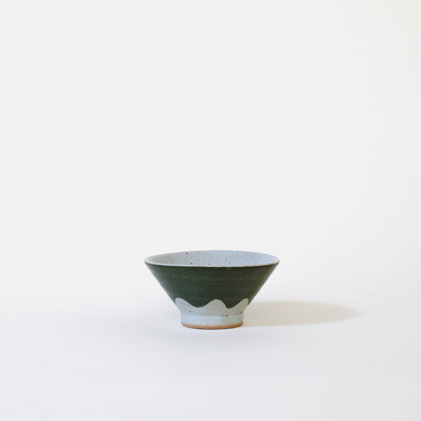 Ceramic Mt. Fuji Japanese Rice Bowl in Green – mogutable